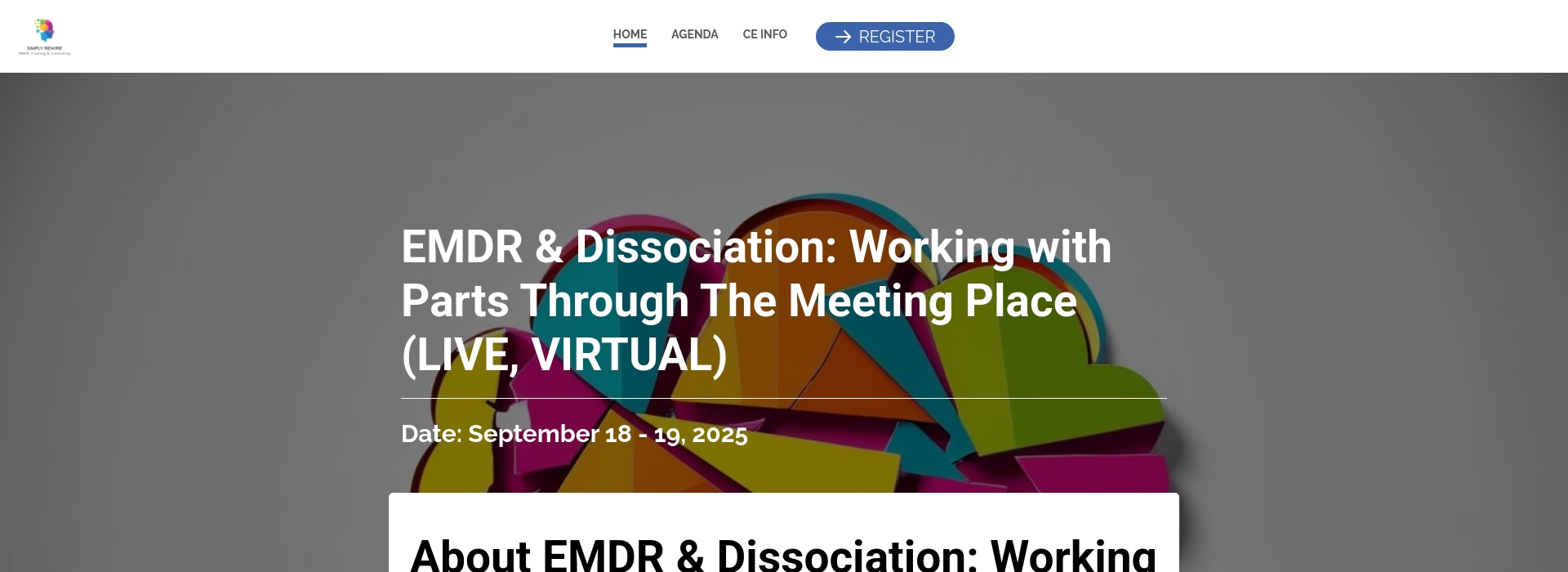 EMDR & Dissociation: Working with Parts Through The Meeting Place (LIVE ...